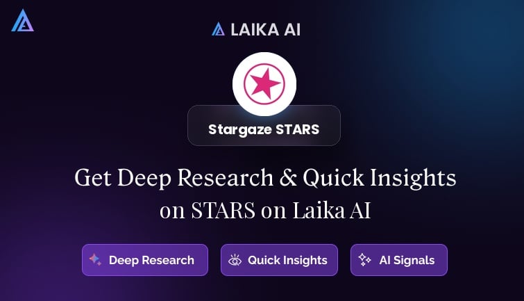 STARS Price Live - Stargaze Charts & Crypto AI Analysis | Laika AI ...